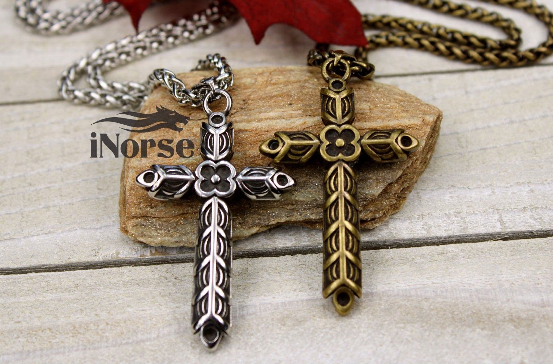 Athelstan Cross Viking Necklace Norse Jewelry Viking Pendant Nor iNorse